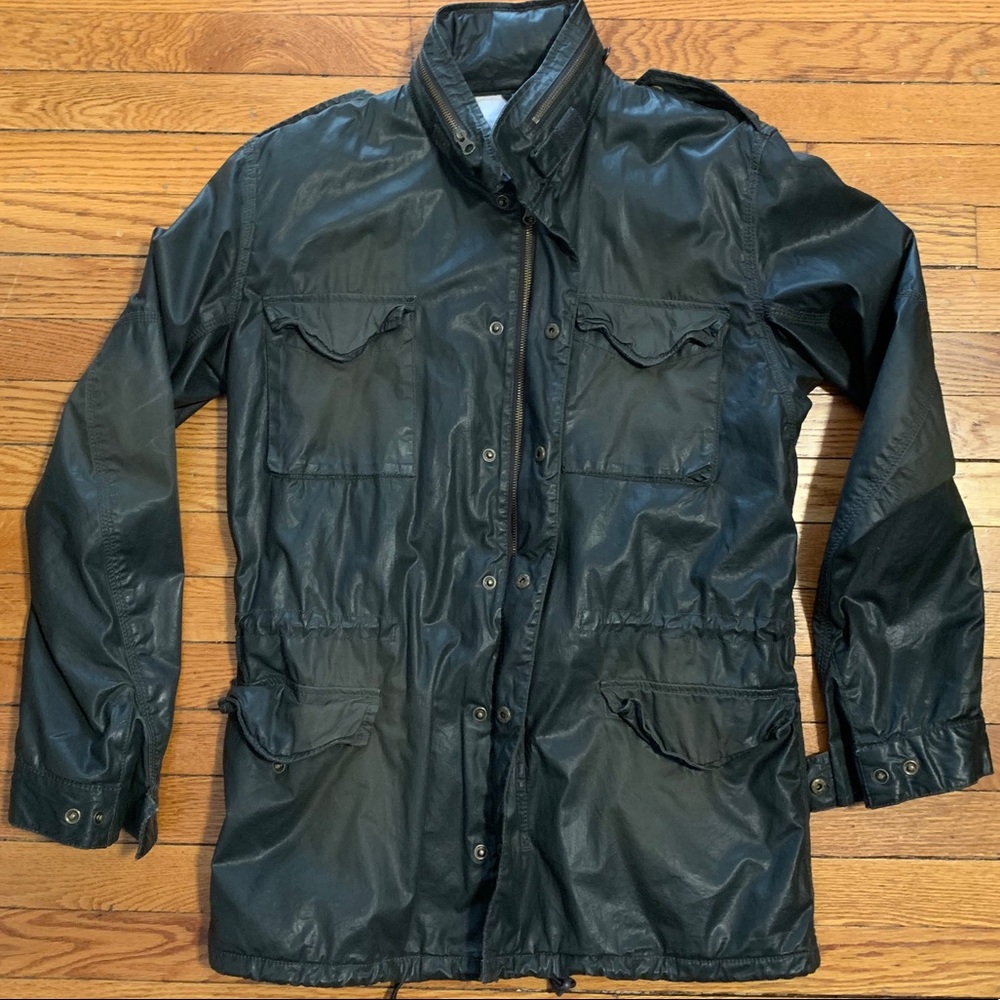 Fcuk Waxed Aspect Military Style Coat Men’s Sizes - Gem
